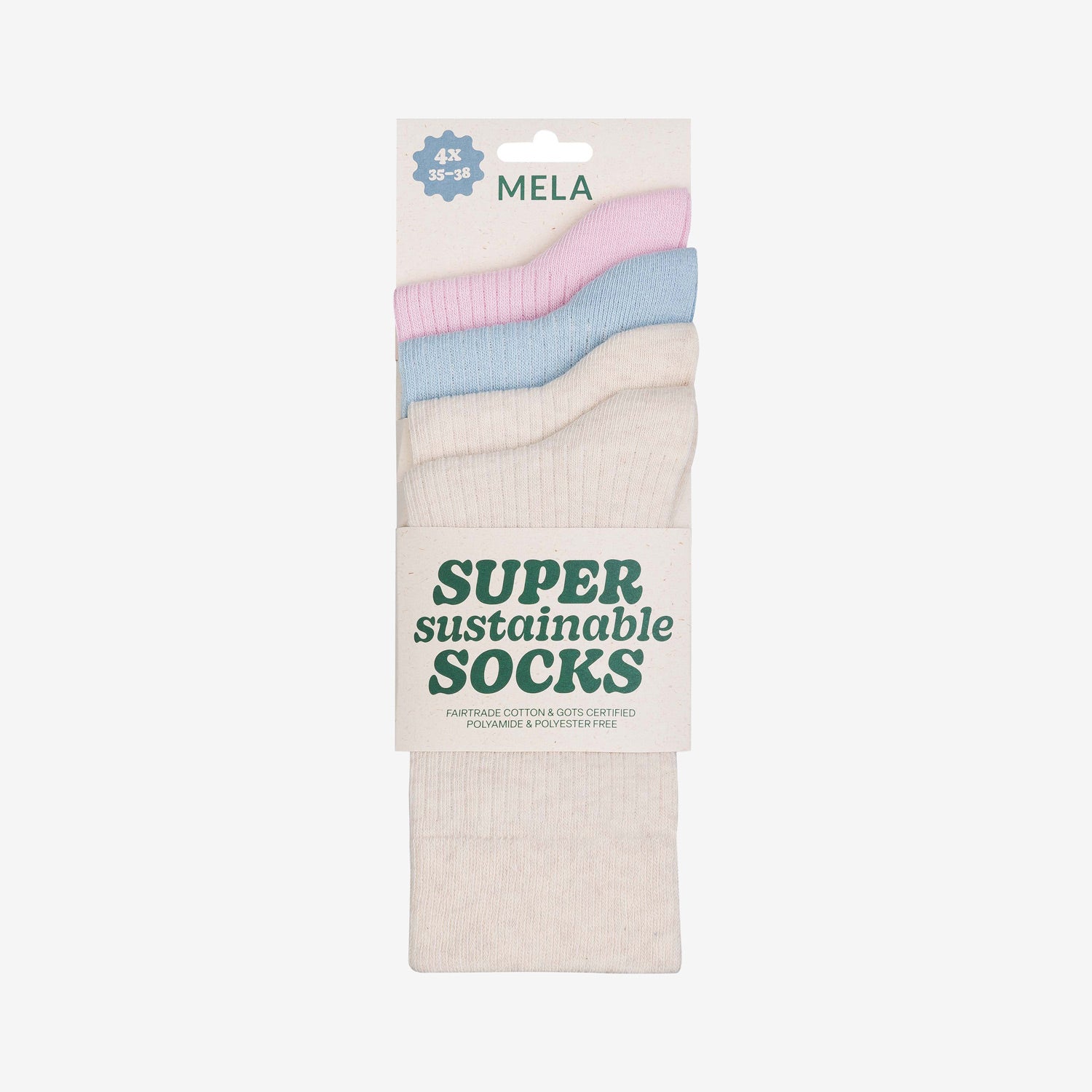 Ekologiska Strumpor Candy Land | 4-pack Super Sustainable Socks Färgglada – A+:)